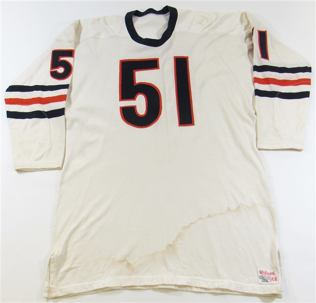 Lot Detail Dick Butkus Signed Chicago Bears Vintage Jersey Jsa